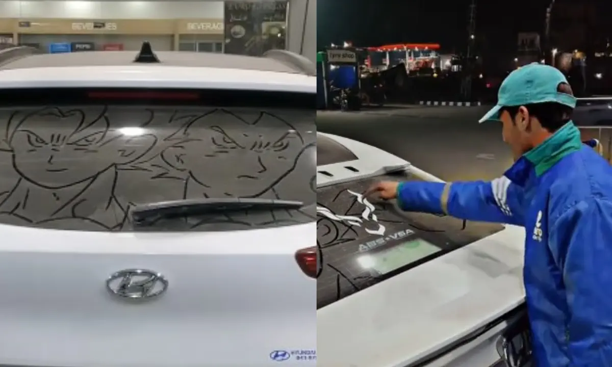 Meet Sheroz, the viral finger artist turning car windows into mobile masterpieces - Culture - Images