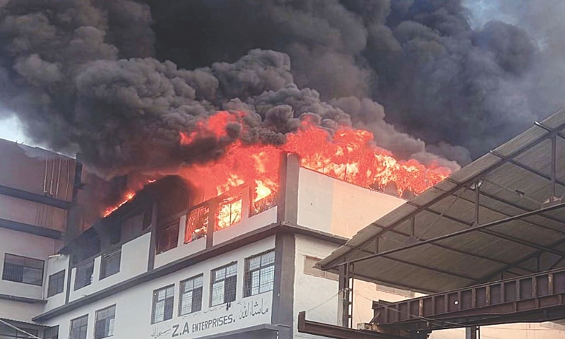 Another fire incident reported at Karachi’s EPZ factory - Daily Times
